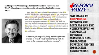 Reform Party of Canada | PPT