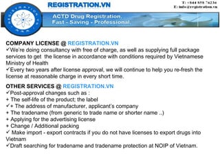 DRUG REGISTRATION IN VIETNAM | PPT