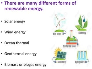 Presentation renewable energy resources | PPTX