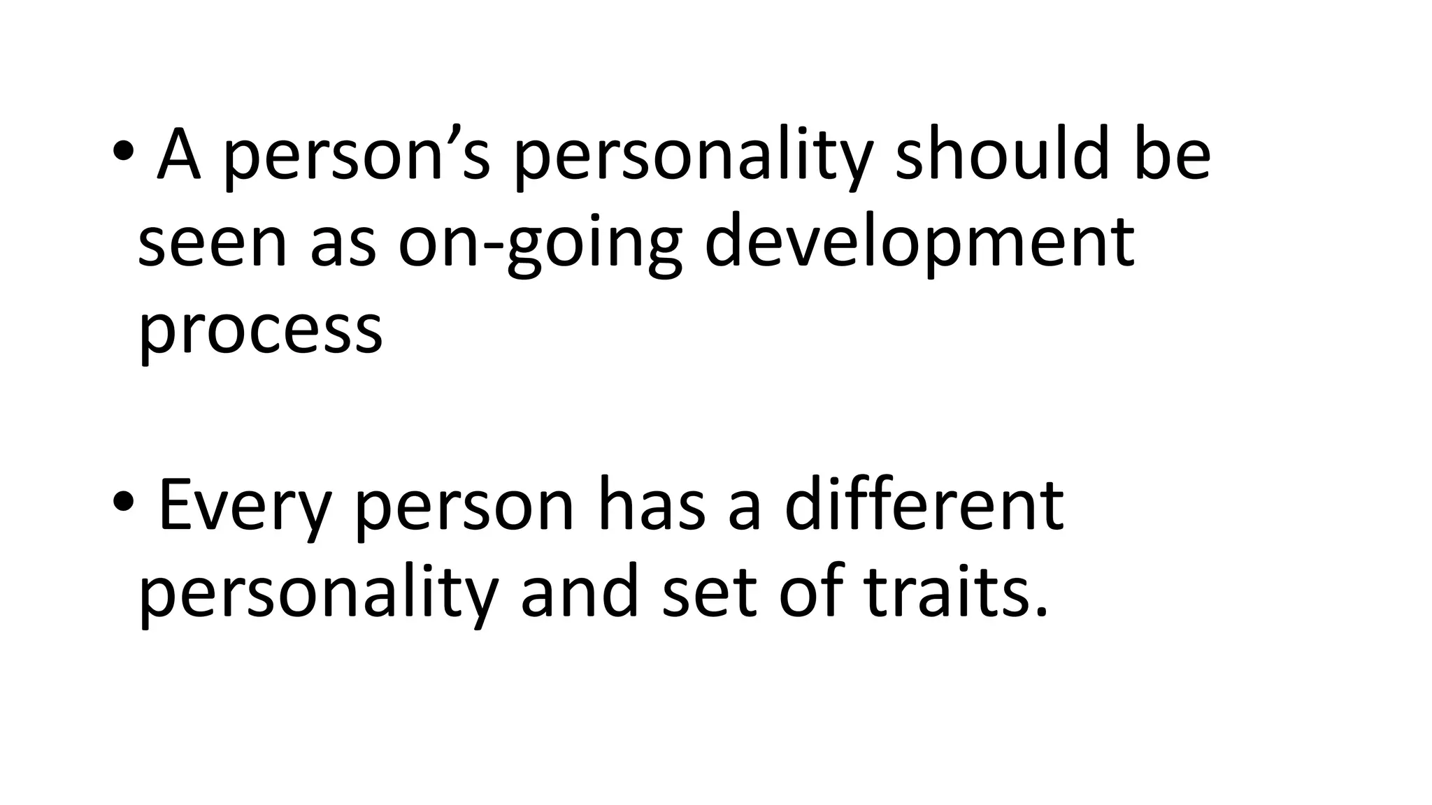 Determinants of Personality | PPTX