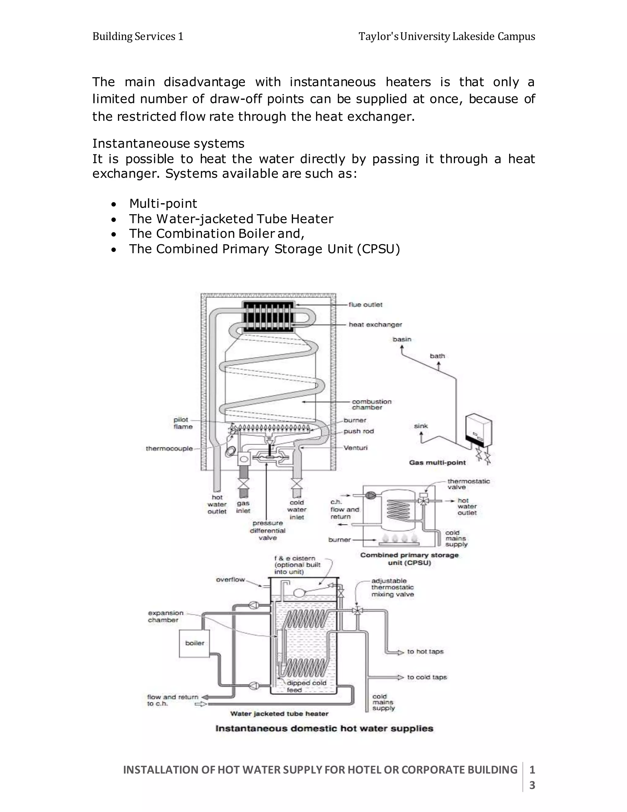 Hot Water Supply Report BS1 | DOCX