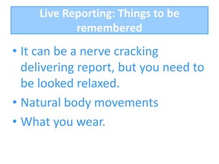 Live Reporting | PPTX