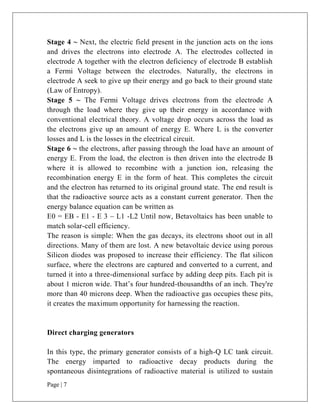 Presentation report nuclear battery | PDF