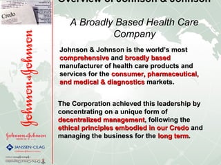 jhonson and jhonson | PPT