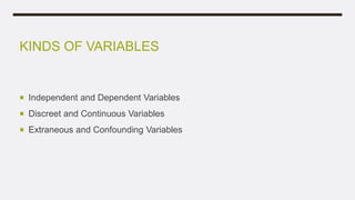 Elements of Research | PPTX