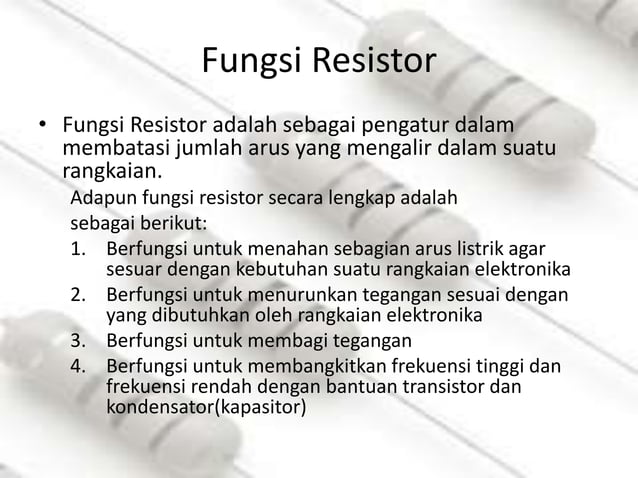 Presentation resistor | PPTX