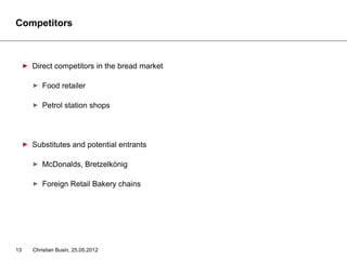 Retail Bakery Market in Switzerland | PPTX