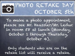 Presentation retakes | KEY