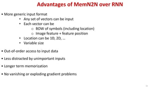 Study of End to End memory networks | PPT