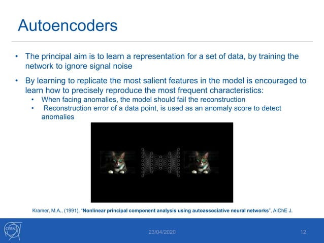 Machine Learning Algorithms for Anomaly Detection in Particles Accelerators Technical ...