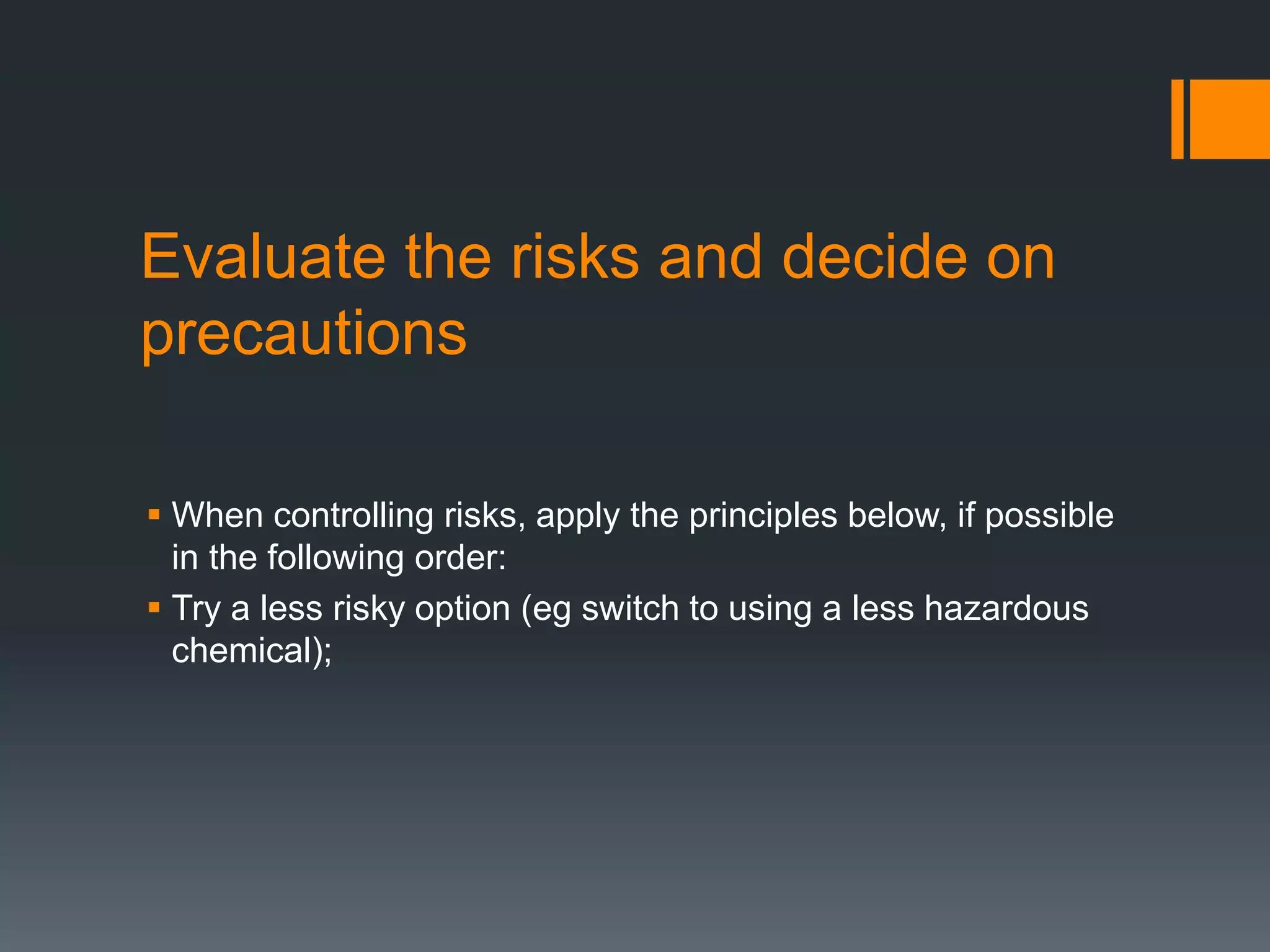 Presentation risk assessment training | PPTX