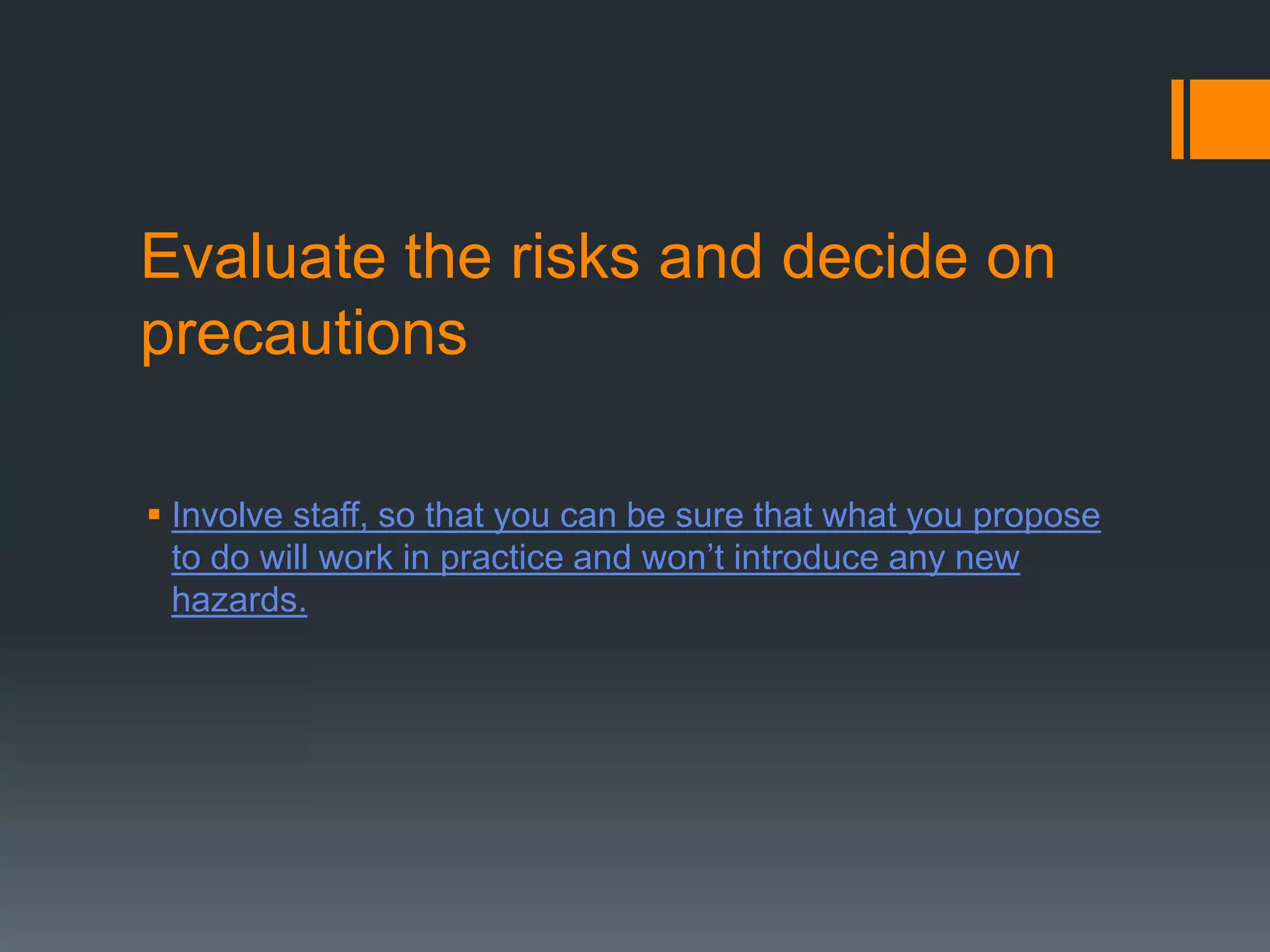 Presentation risk assessment training | PPTX
