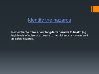 Presentation risk assessment training | PPTX