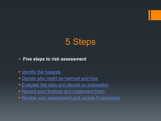 Presentation risk assessment training | PPTX
