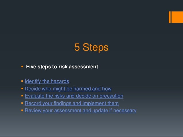 Presentation risk assessment training