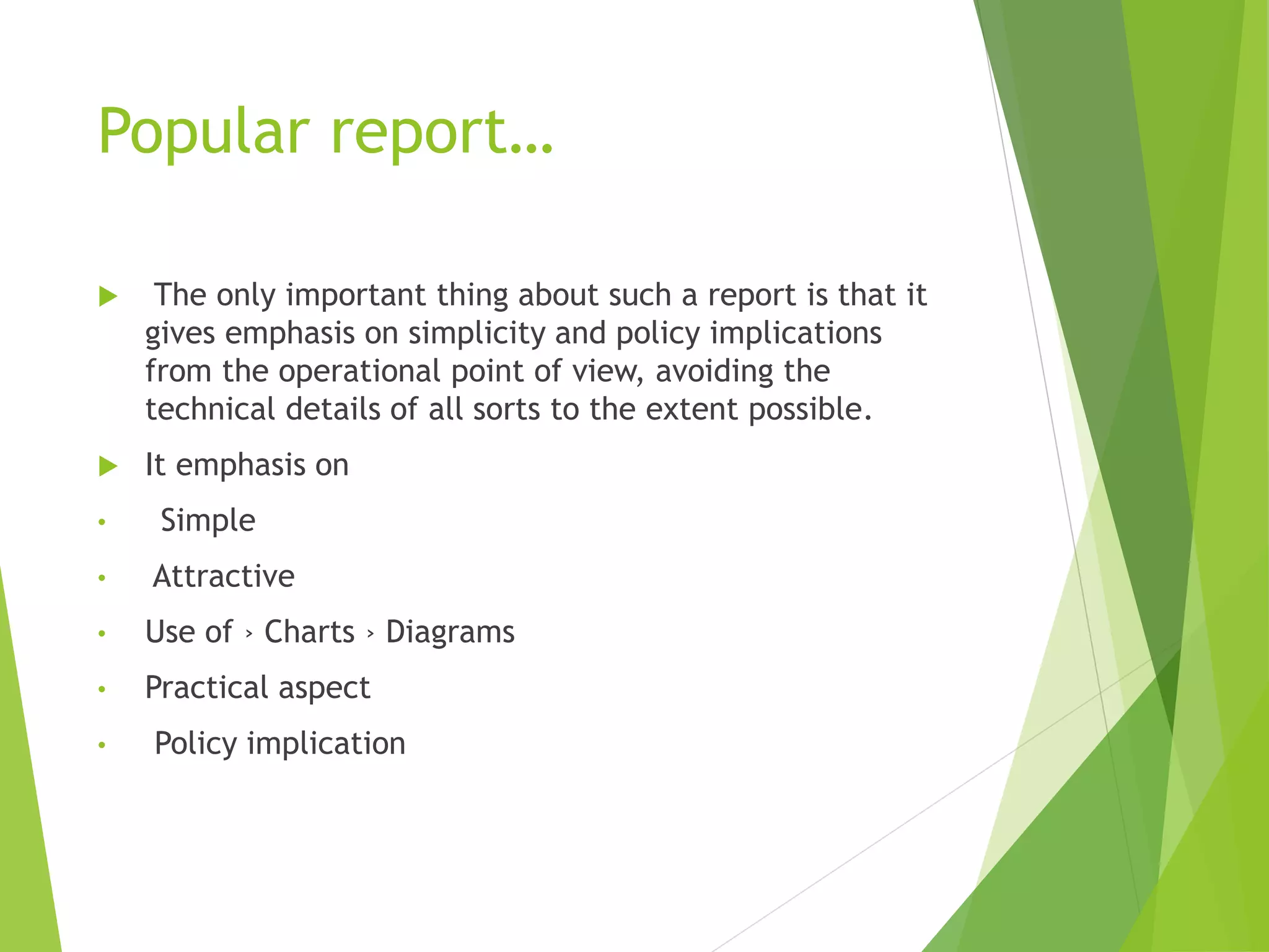 Type of Reports | PPTX