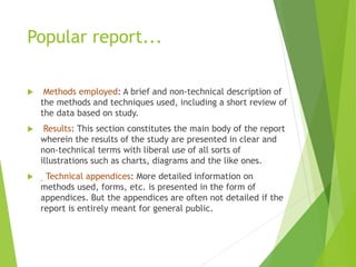 Type of Reports | PPTX