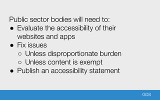 Cabinet Office: Web accessibility for leaders | PPT