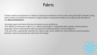 React Native new architecture Power Point | PPTX | Web Development ...