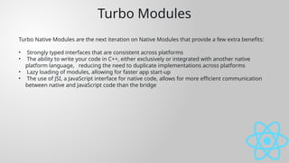 React Native new architecture Power Point | PPTX | Web Development | Internet