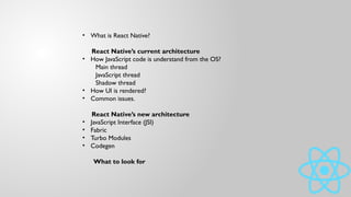 React Native new architecture Power Point | PPTX | Web Development ...