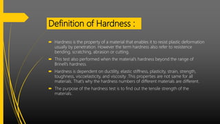 rockwell hardness-test | PPT