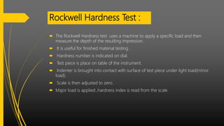 rockwell hardness-test | PPTX