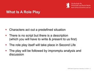 Presentation role play demo | PDF