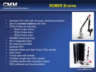 Scanning Face-Off! Steinbichler Comet v. ROMER Arms | PPT | Cameras and ...