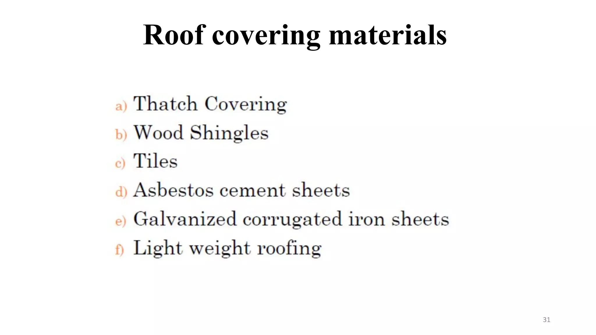Roofs (Roof types, Roof members, Roofing materials etc.) | PDF | Civil ...