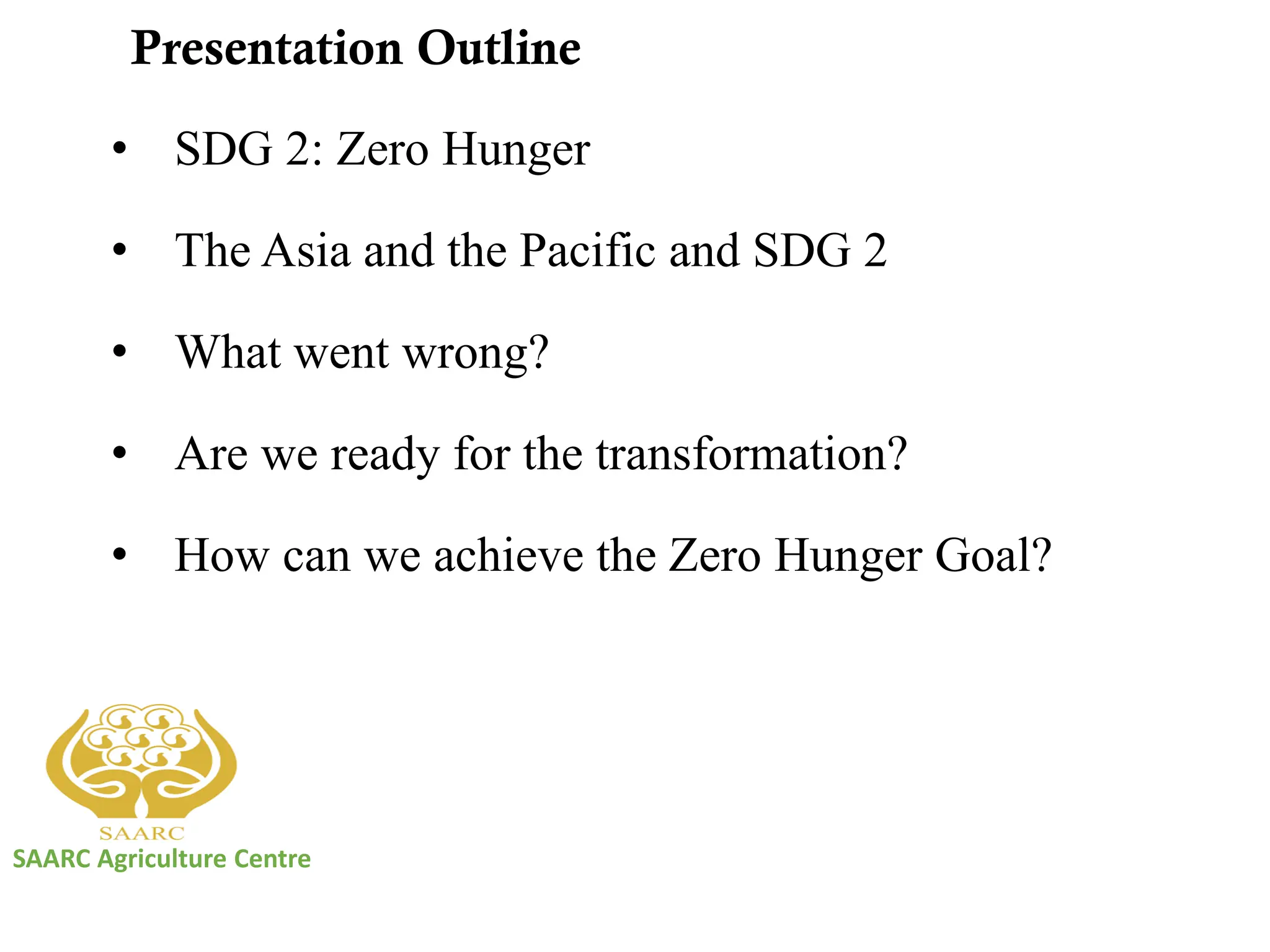 Achieving Zero Hunger Goals: Right to food perspective | PDF ...