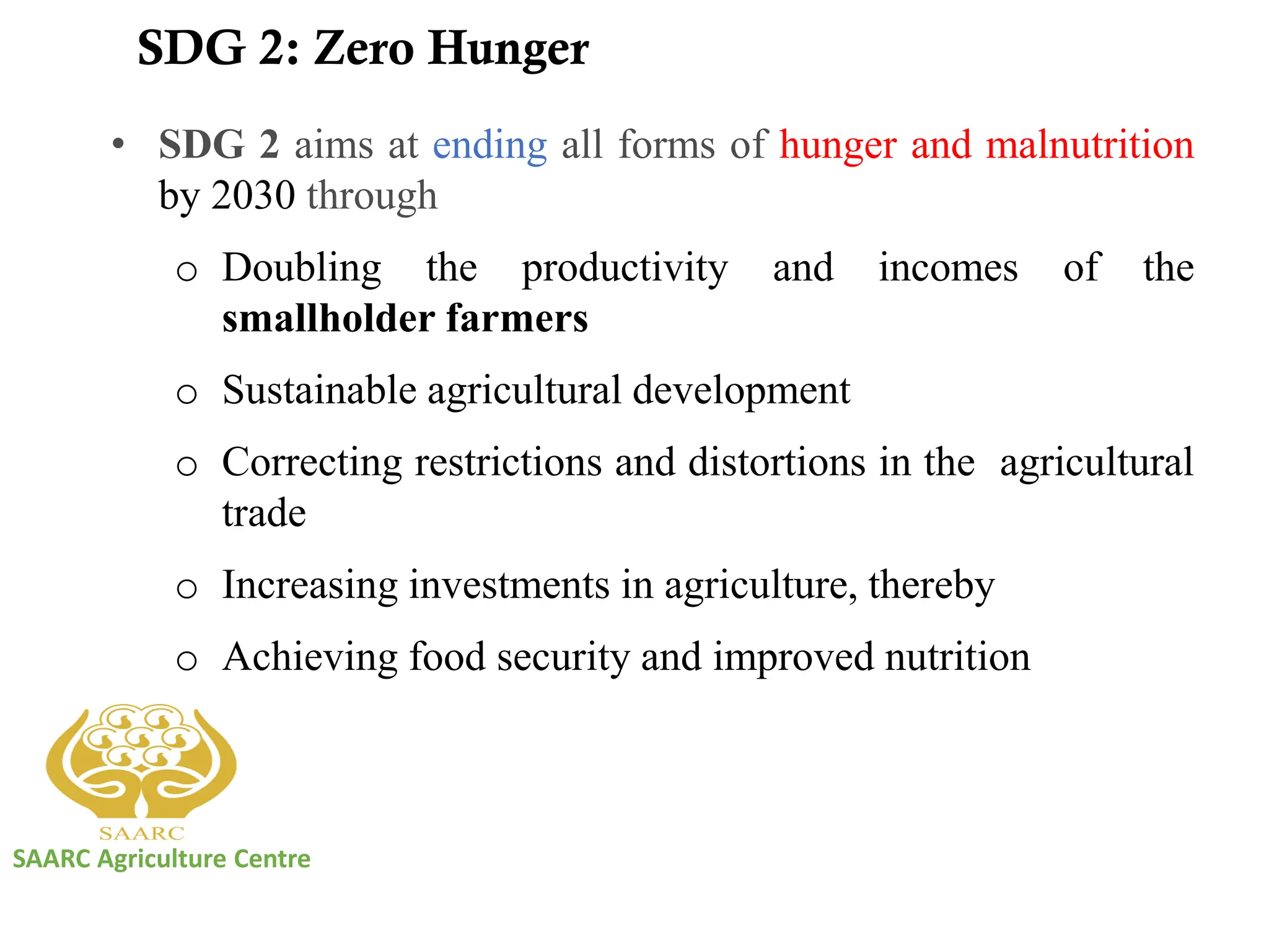 Achieving Zero Hunger Goals: Right to food perspective | PDF ...