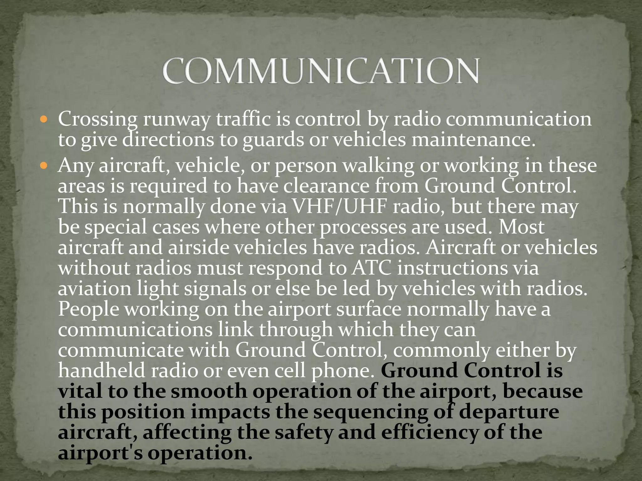 runway crossing | PPTX