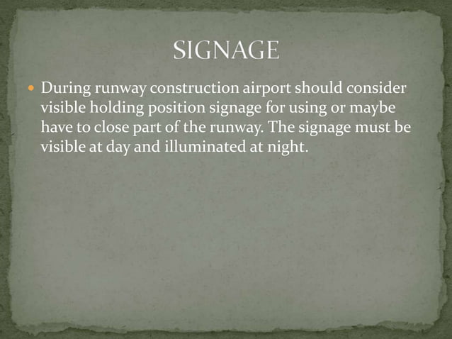 runway crossing | PPTX