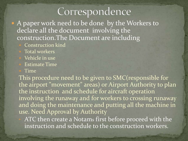 runway crossing | PPTX