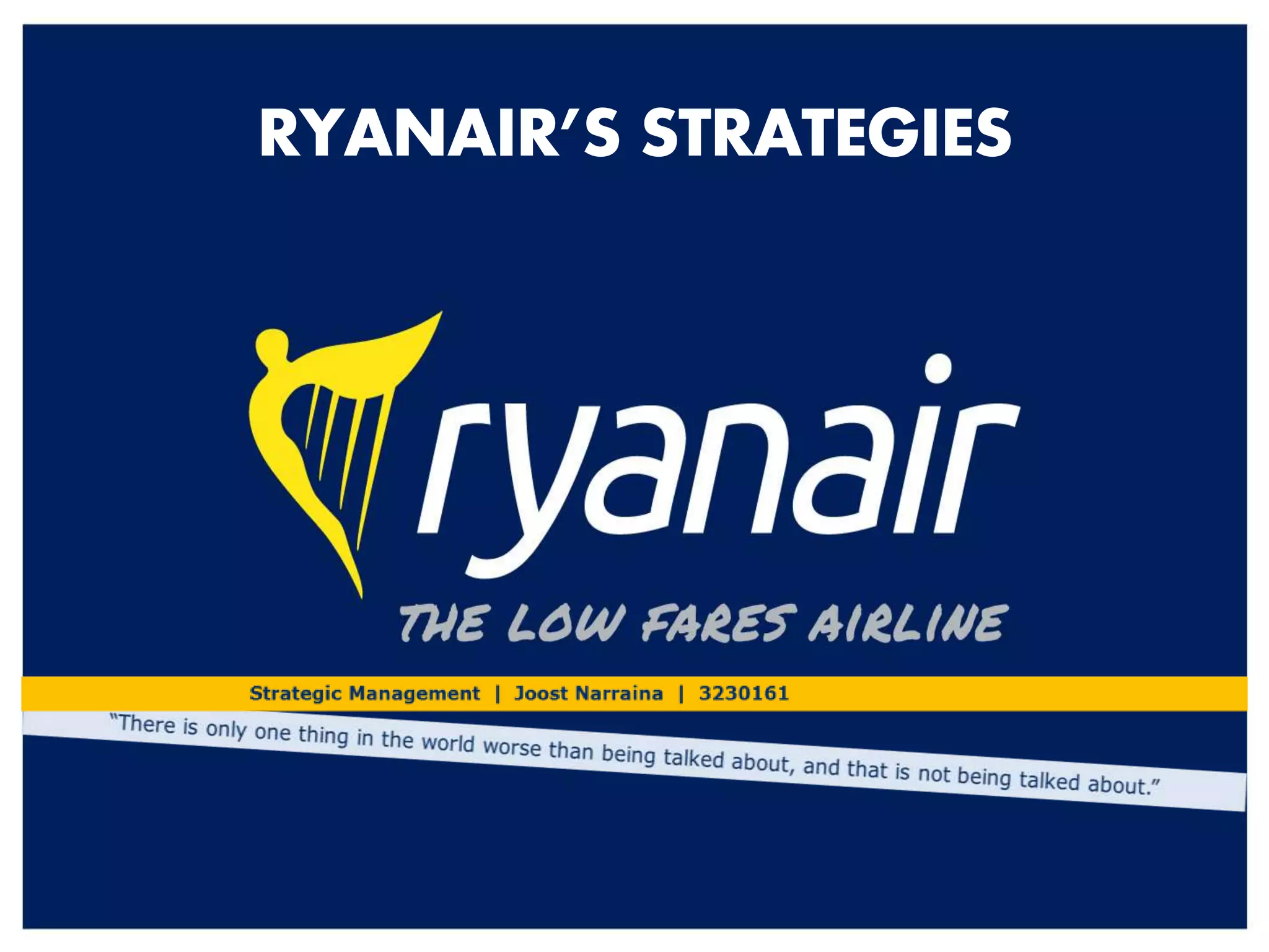 Presentationryanair 140224071313-phpapp02 | PPTX | Air Travel | Travel Type