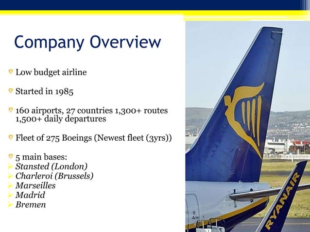 Ryanair Strategic Management & Marketing Strategy | PPTX | Air Travel | Travel Type