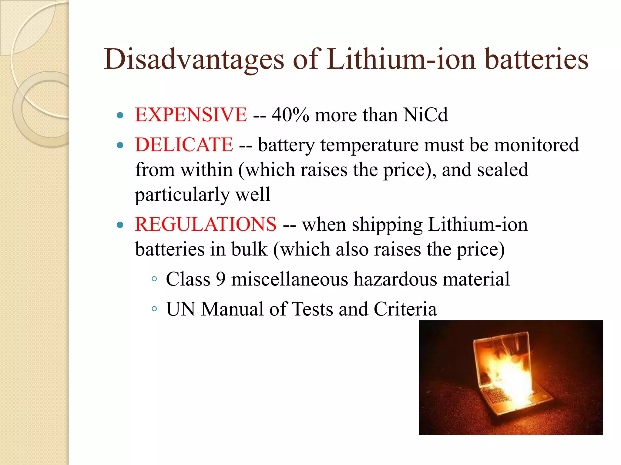 Li ion batteries | PPTX