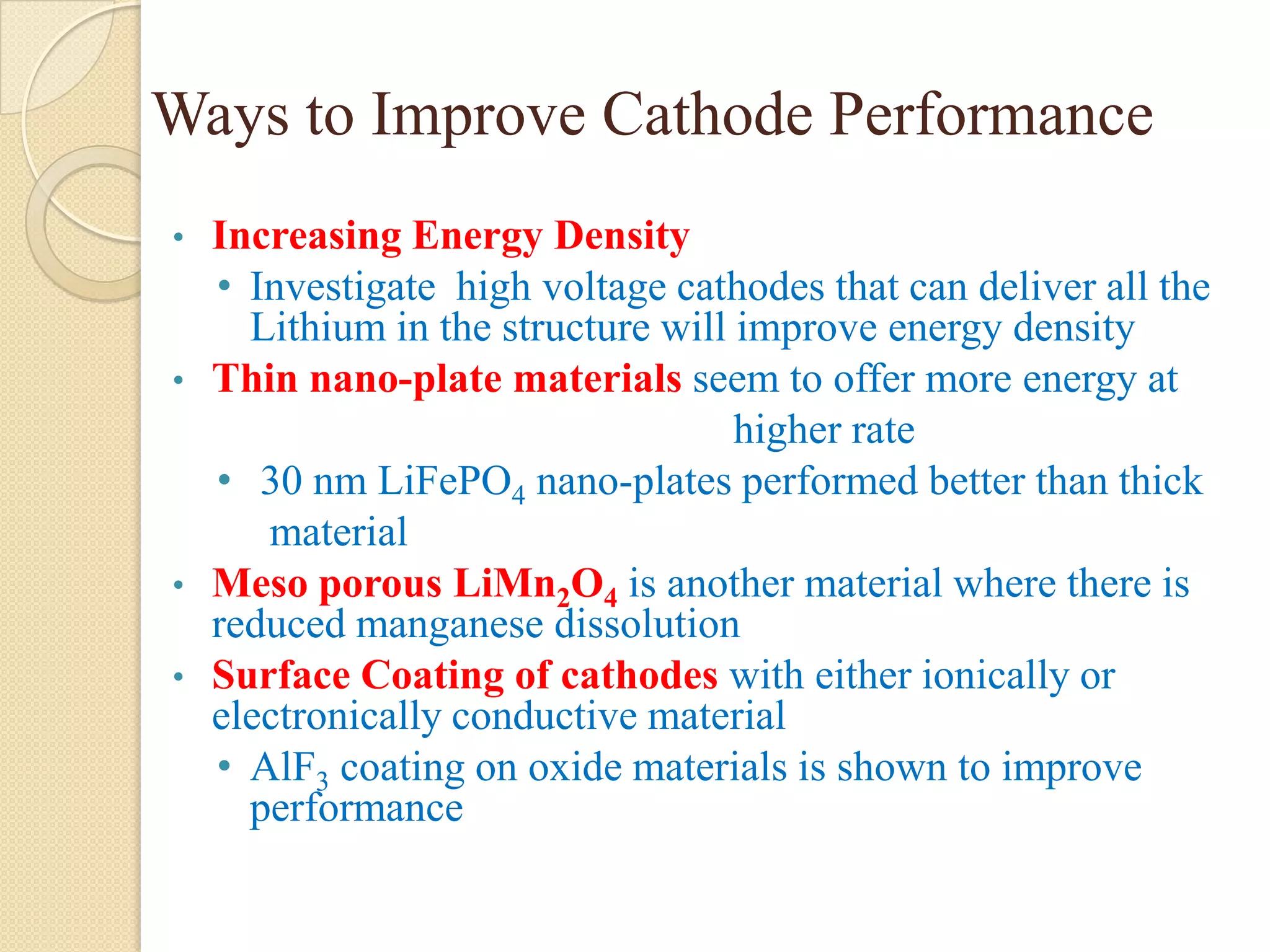 Li ion batteries | PPTX