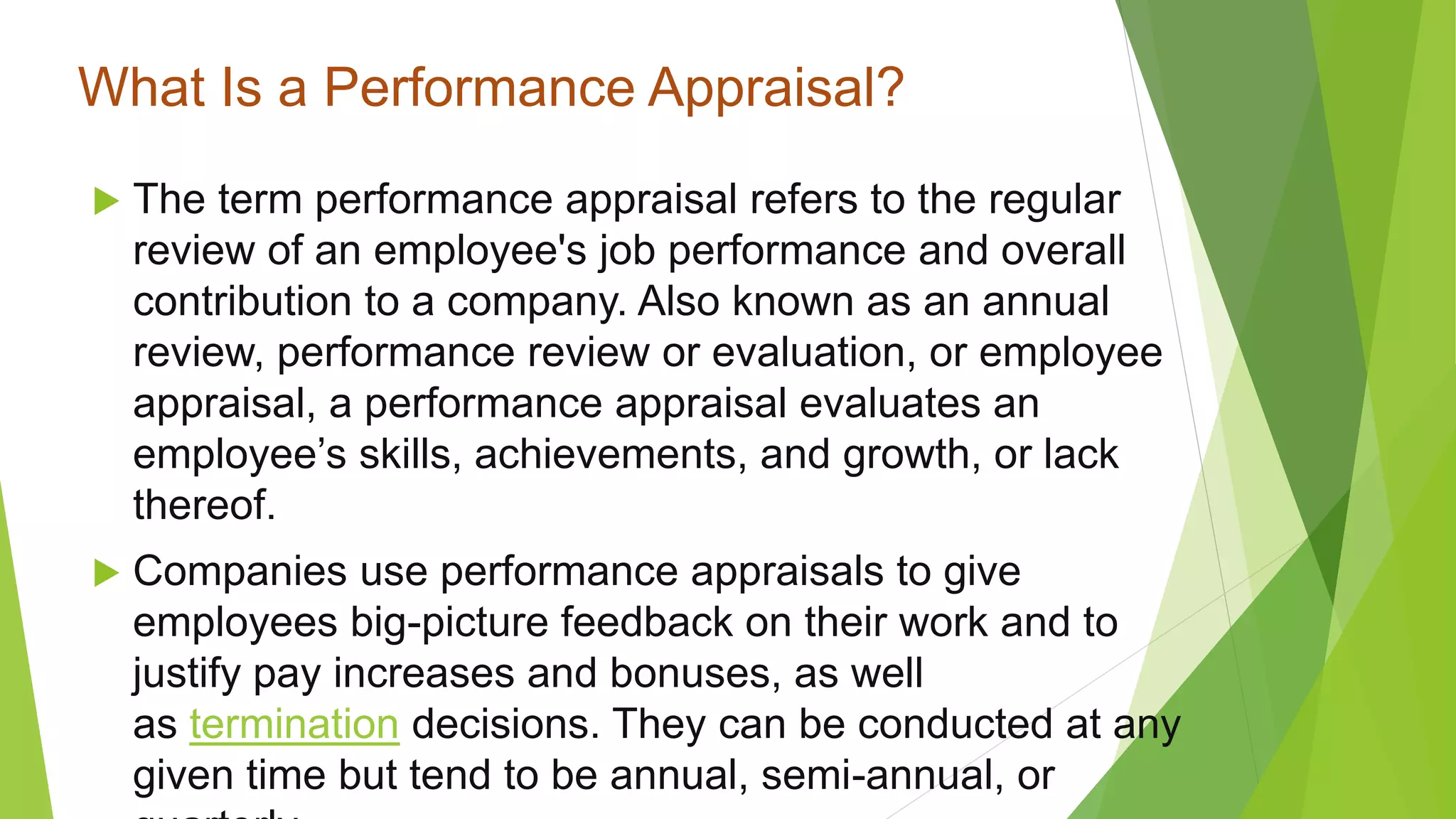 Performance Appraisal and Promotion | PPTX