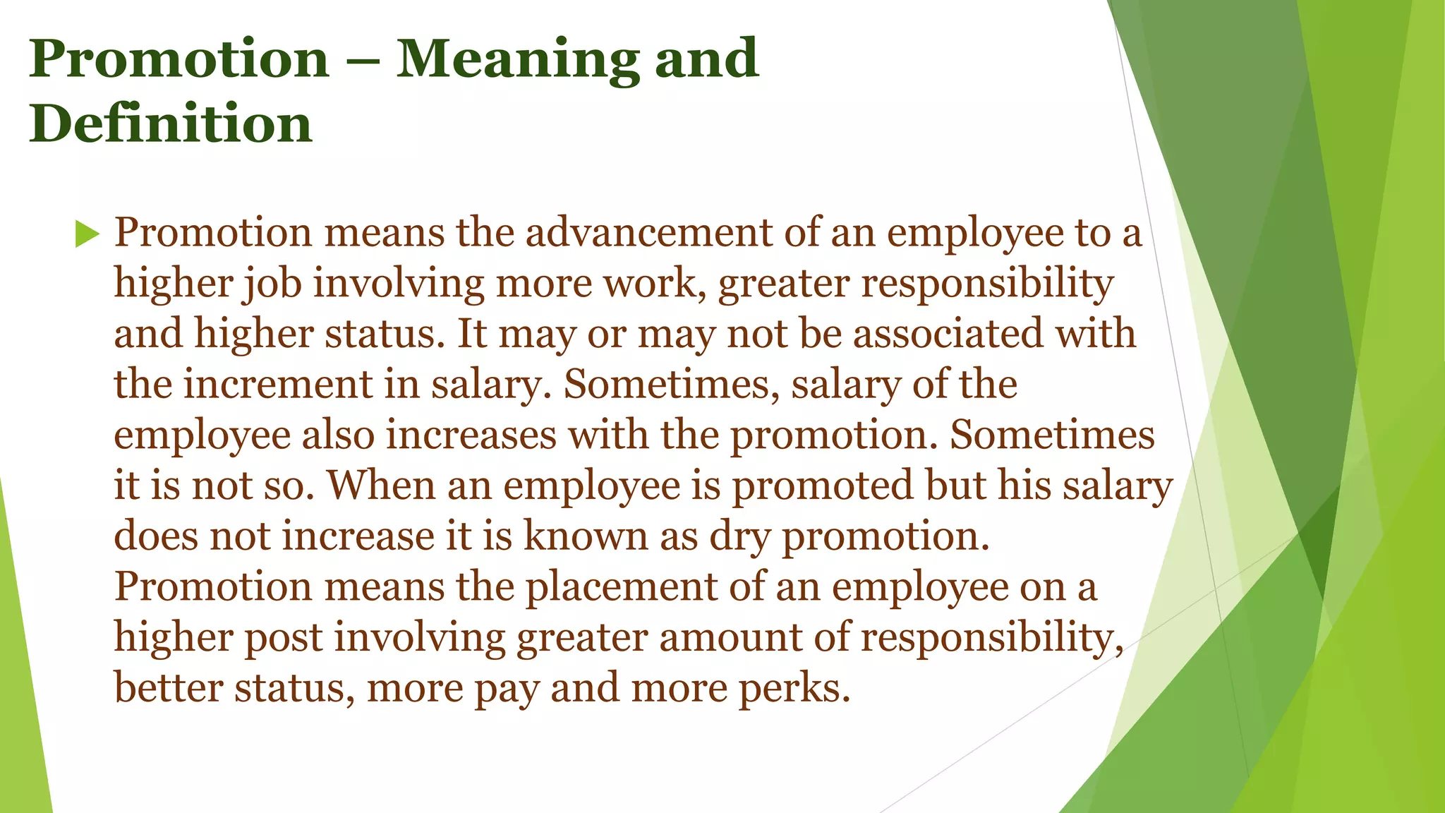 Performance Appraisal and Promotion | PPTX