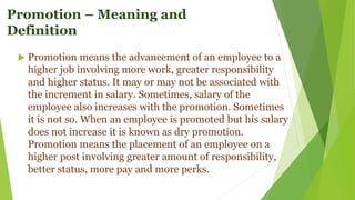 Performance Appraisal and Promotion | PPTX