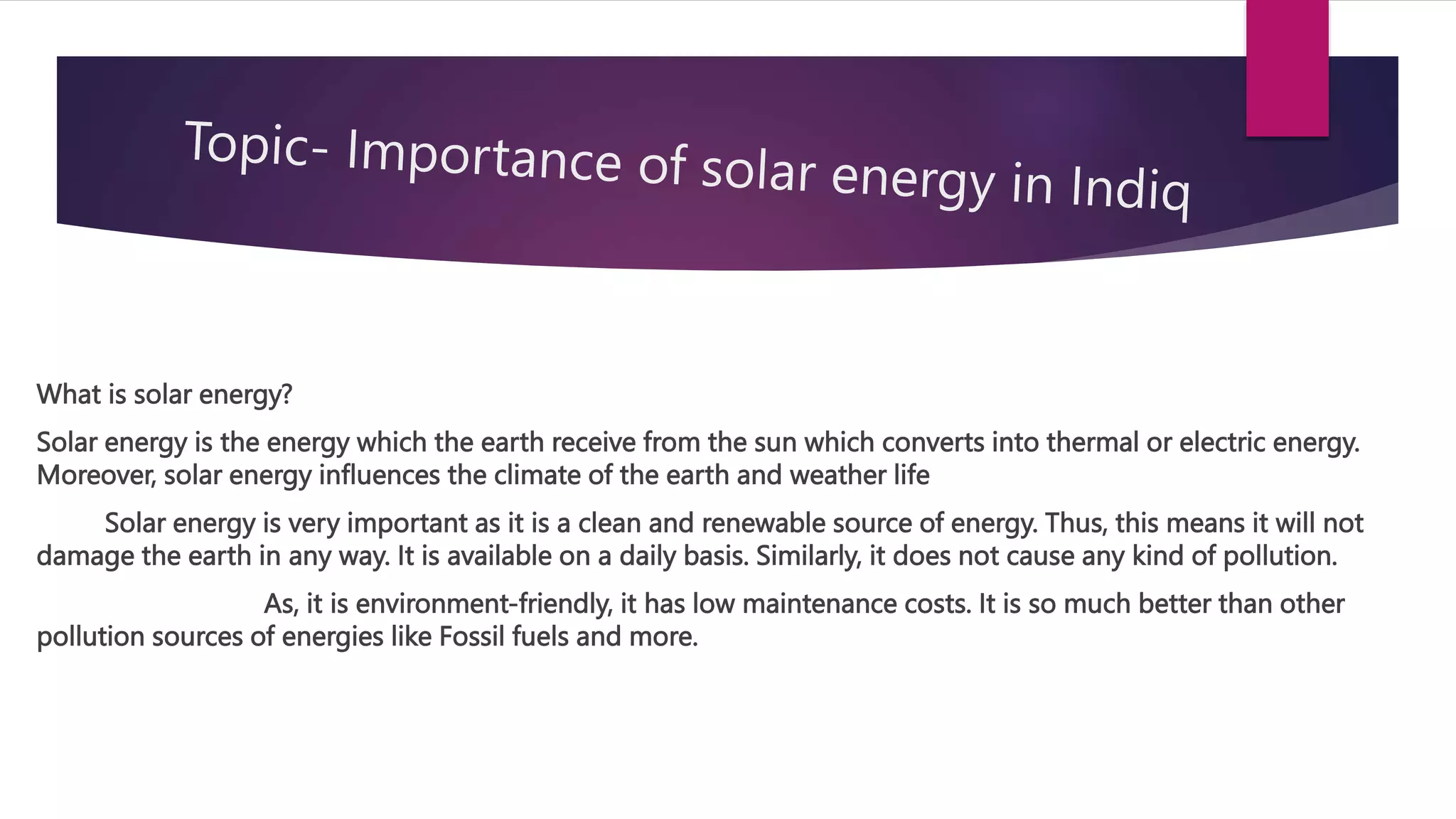 Importance of solar energy in india s.pptx