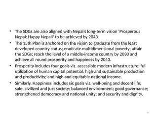 Nepal signed the 2030 Sustainable Development Agenda agreed by the ...