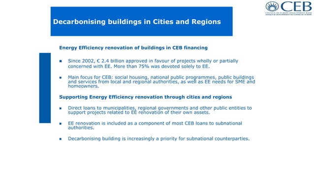 Presentations: Decarbonising Buildings in Cities and Regions | PPT