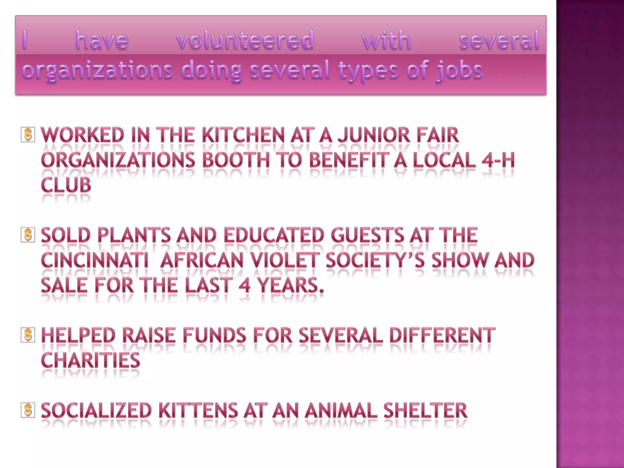 Presentations resume-elizabeth estep | PPT