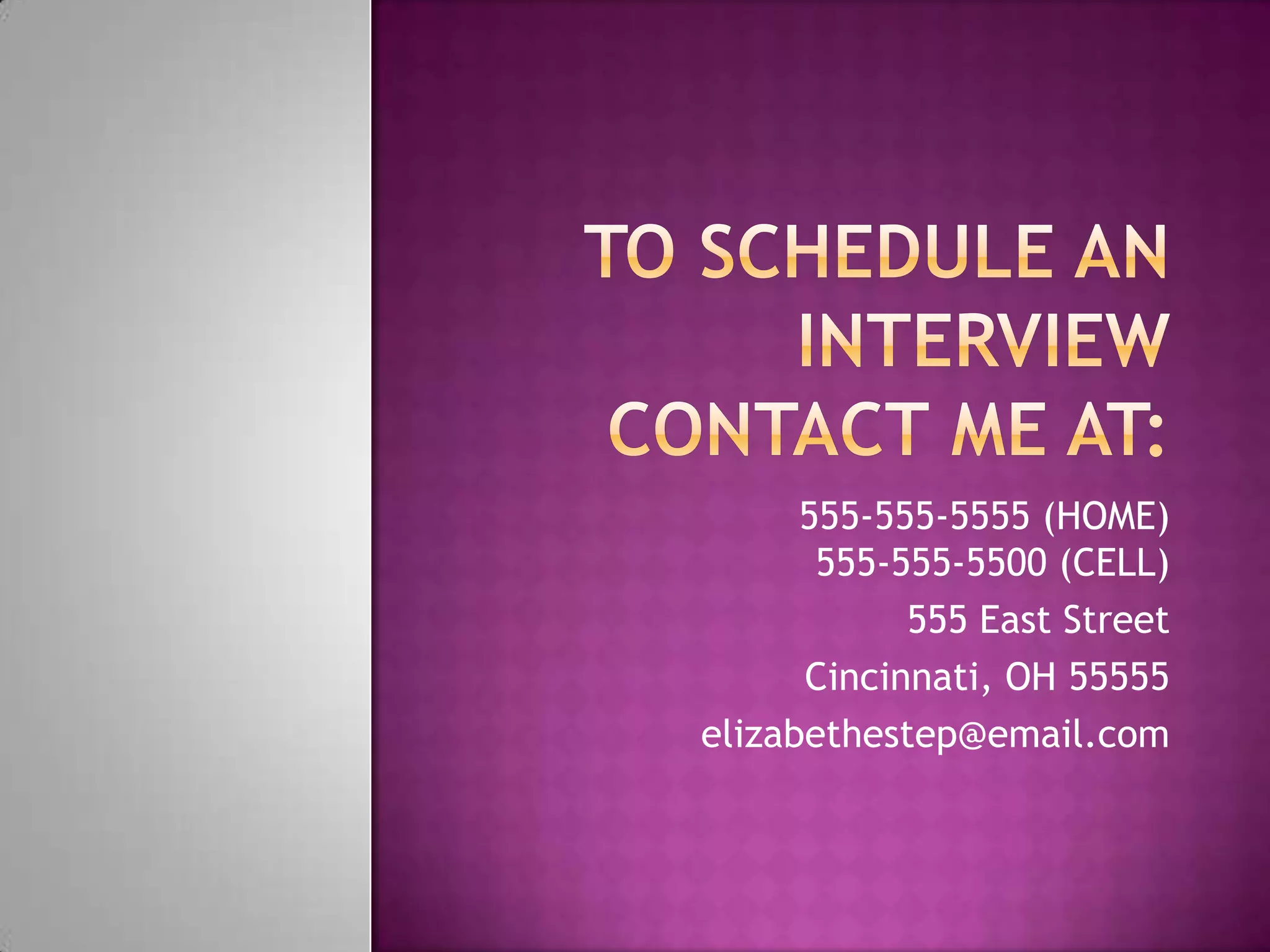 Presentations resume-elizabeth estep | PPT