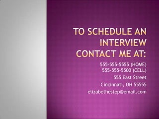 Presentations resume-elizabeth estep | PPTX