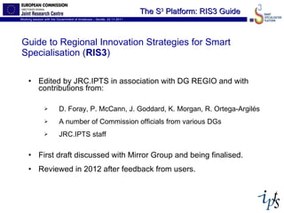 Regional Innovation Strategies for Smart Specialisation | PPT