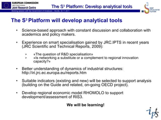 Regional Innovation Strategies for Smart Specialisation | PPT